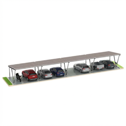 Carport Fotovoltaïsch VICA voor 8 voertuig Zonne-overkapping 4x2 modules